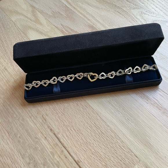 Tiffany & Co. | Jewelry | Tiffany Co Heart Link Bracelet | Poshmark